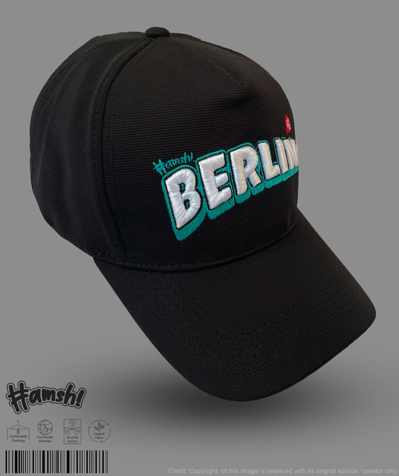 Berlin Cap- Black (Just one curated piece) – Hamshi Wonders