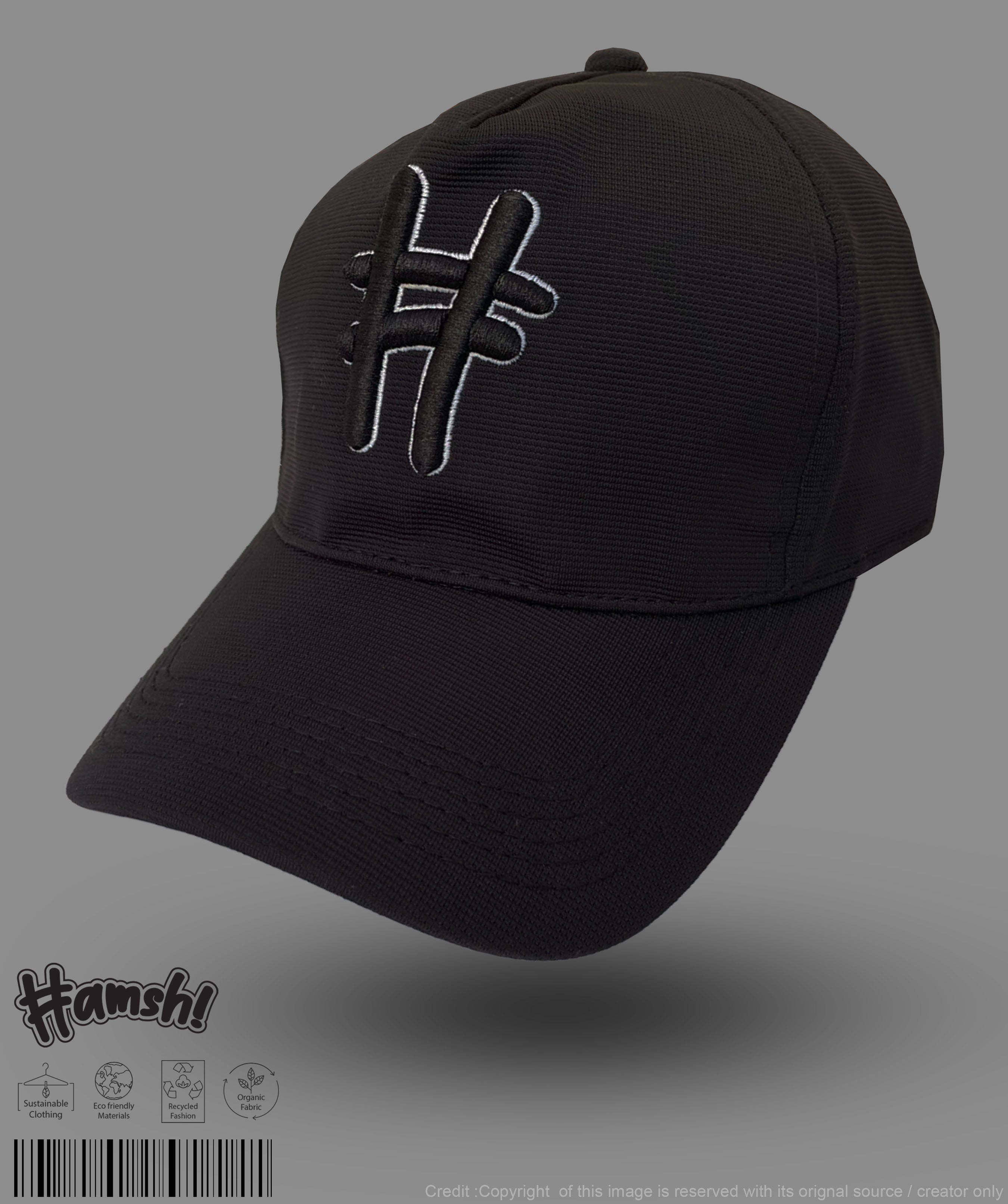 Hash Cap - Black (Just one curated piece) – Hamshi Wonders